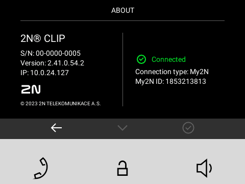 IP Address Retrieval | 2N Clip | 2N機器の設置・設定・操作を解説する公式ユーザーマニュアル | 2N